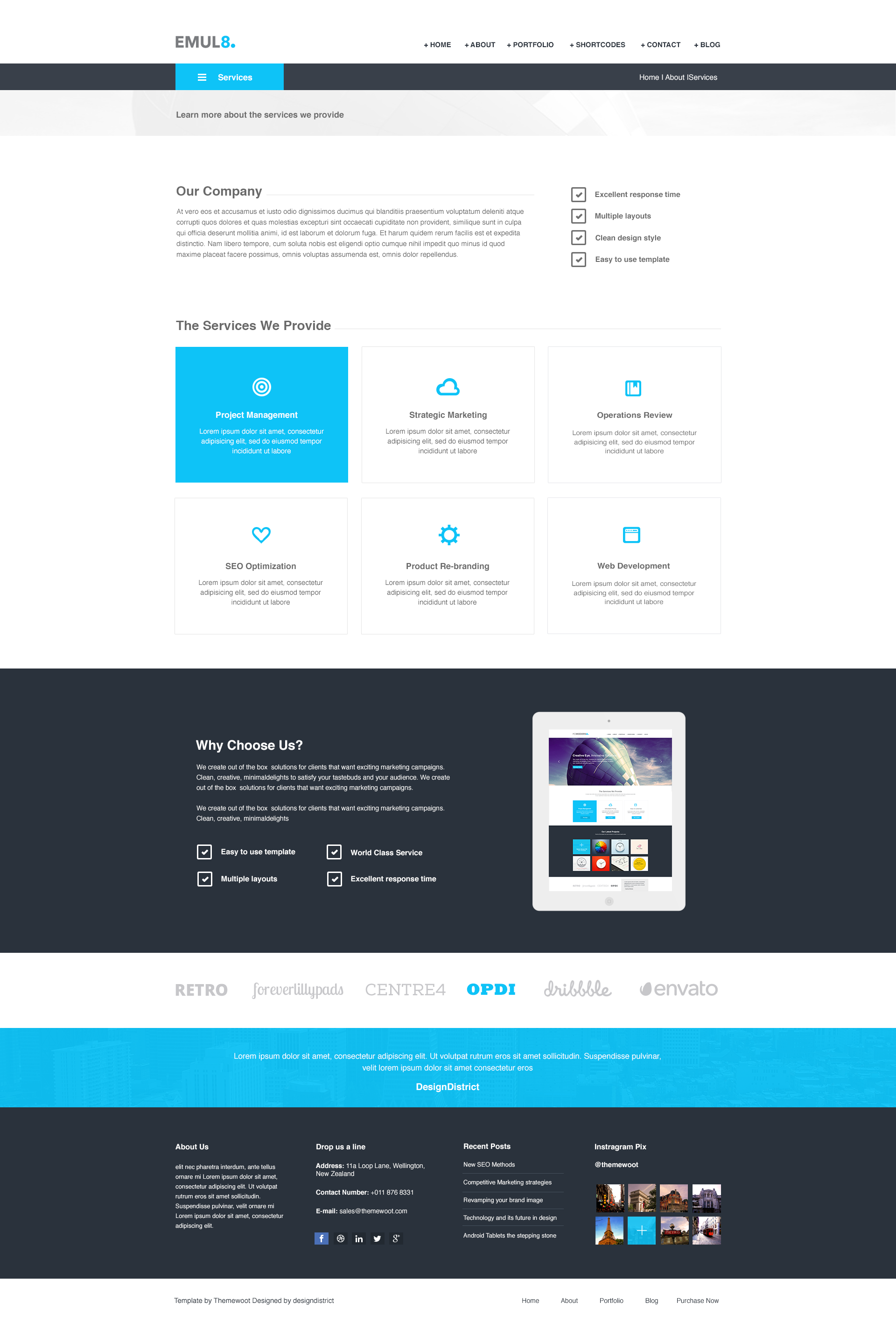 Emulate PSD by DesignDistrict | ThemeForest